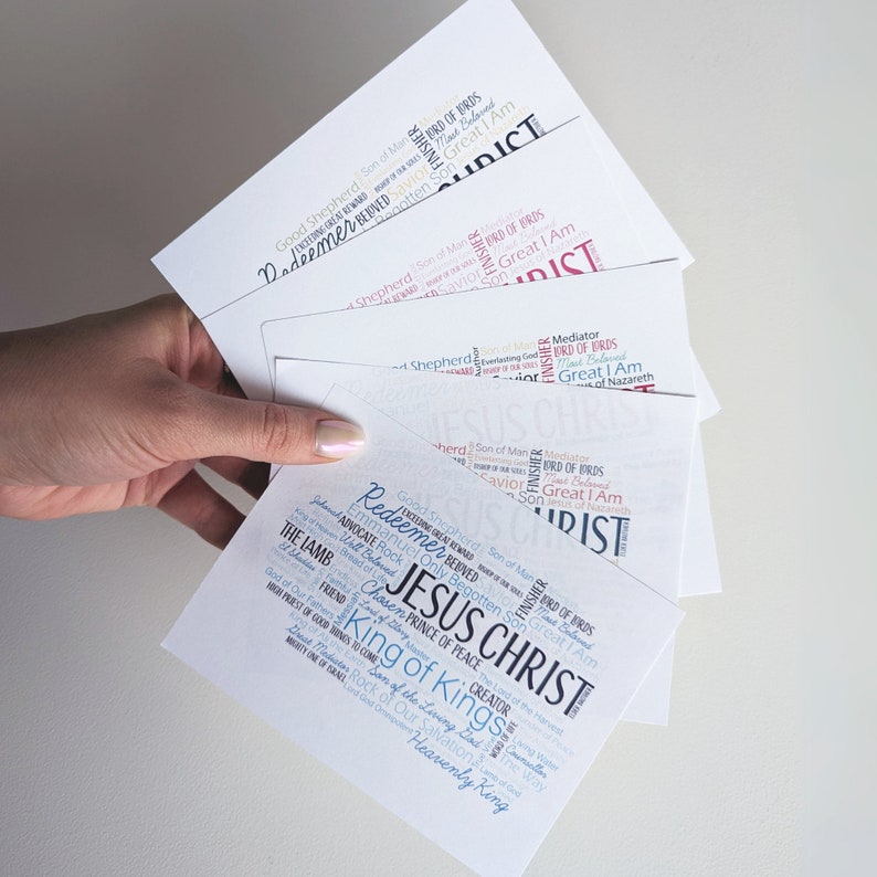 Names of Jesus Christ Instant Download | Bible Study Printable ...