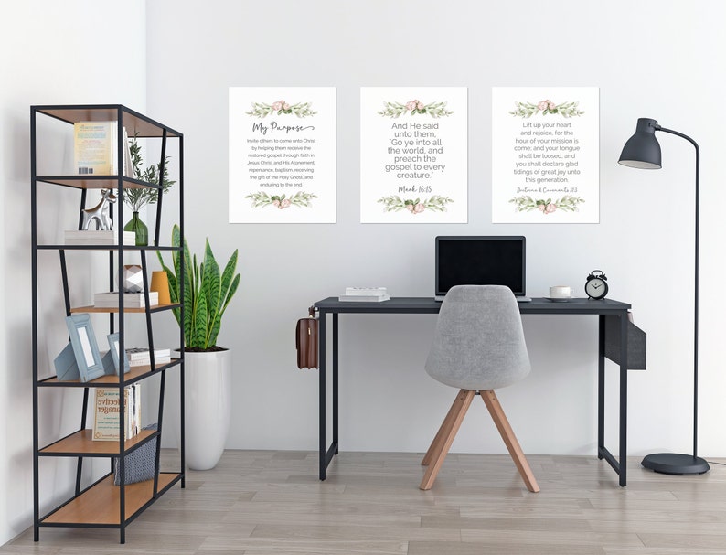 LDS Missionary Poster Bundle Missionary Purpose Mark 16:15 Hour of Your ...