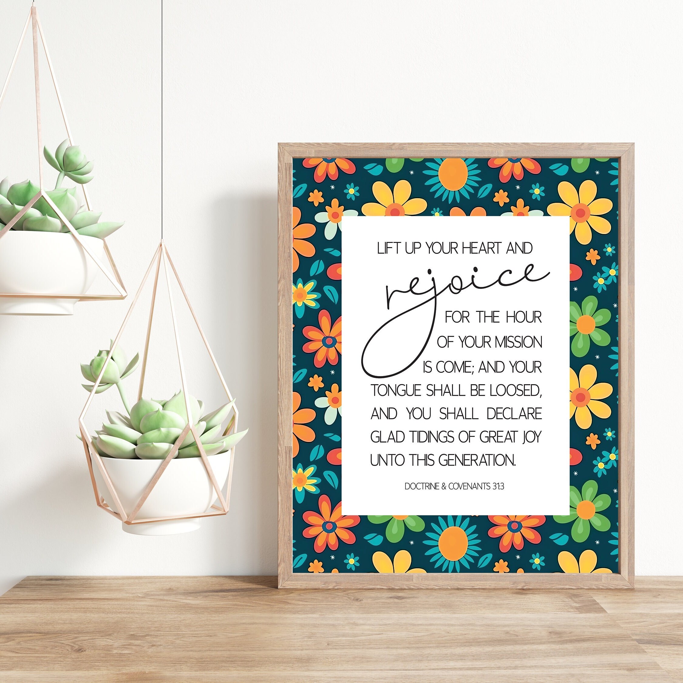 LDS Missionary Encouragement Scripture Digital Print | Home MTC Decor ...