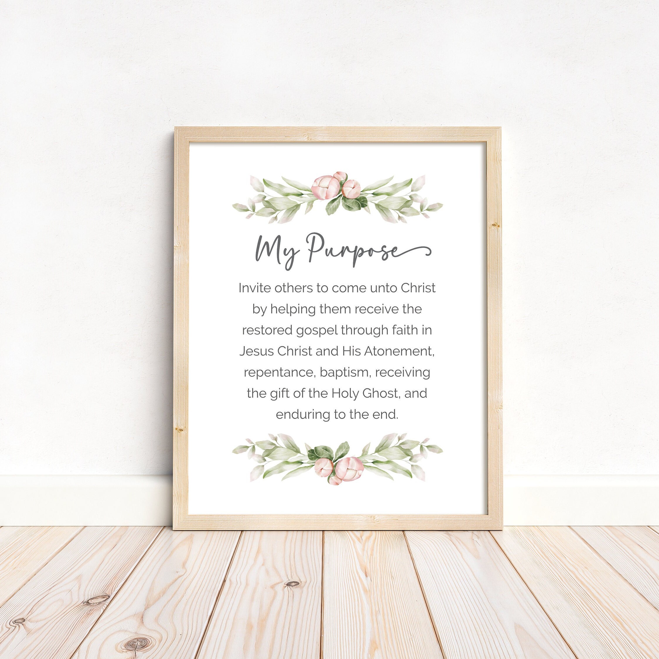 LDS Missionary Poster Bundle Missionary Purpose Mark 16:15 Hour of Your ...