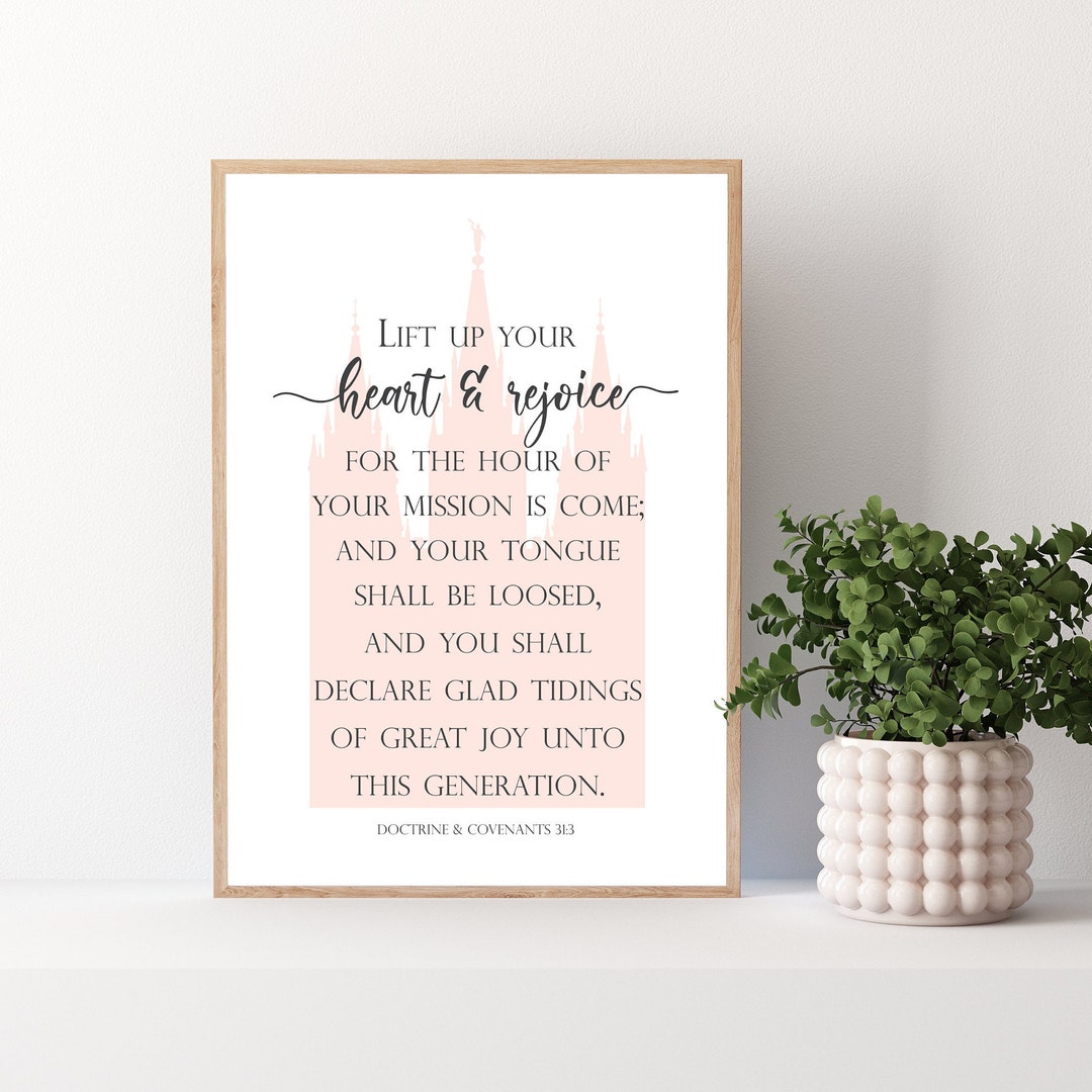 LDS Missionary Encouragement Scripture Digital Print | Hour of Your ...