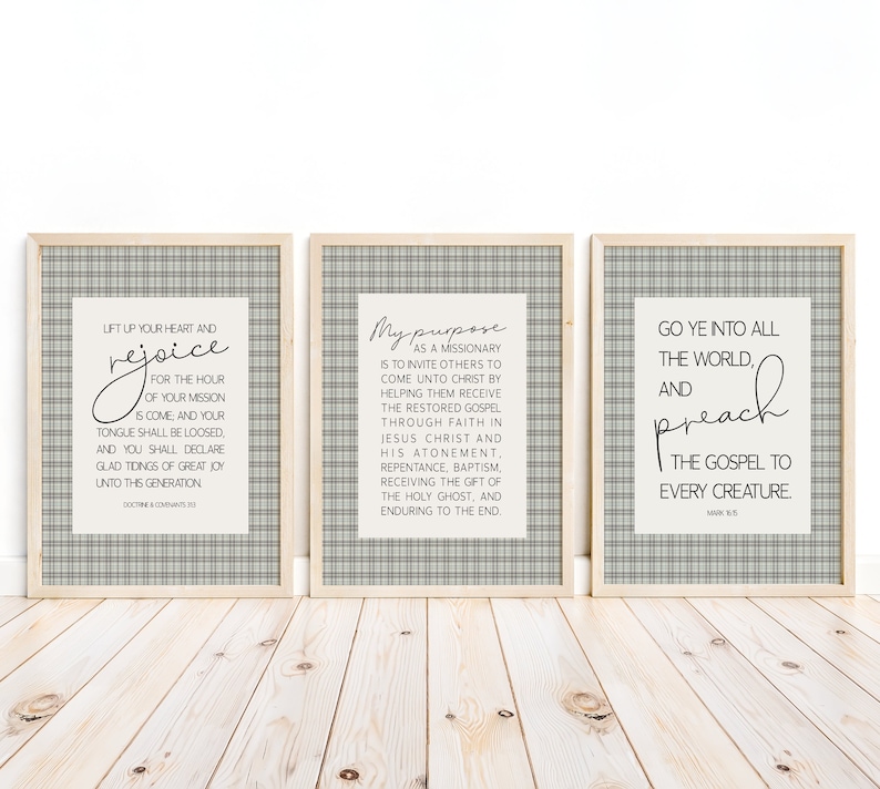 LDS Missionary Poster Bundle | Missionary Purpose | Mark 16:15 | Hour ...