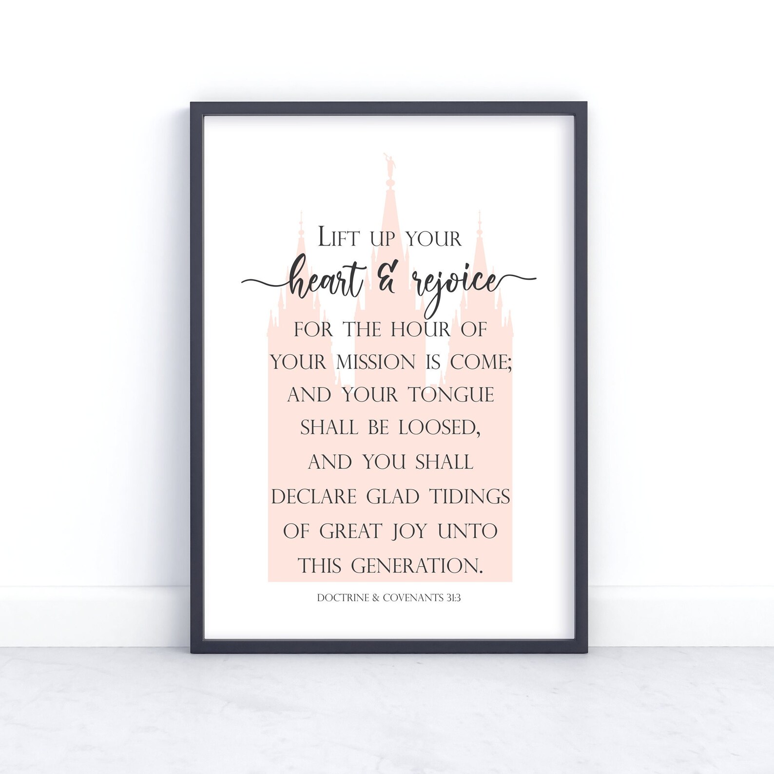 LDS Missionary Encouragement Scripture Digital Print | Hour of Your ...