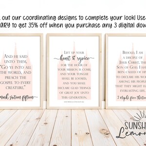 LDS Missionary Encouragement Scripture Digital Print | Hour of Your ...