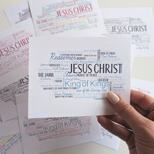Names of Jesus Christ Instant Download | Bible Study Printable ...