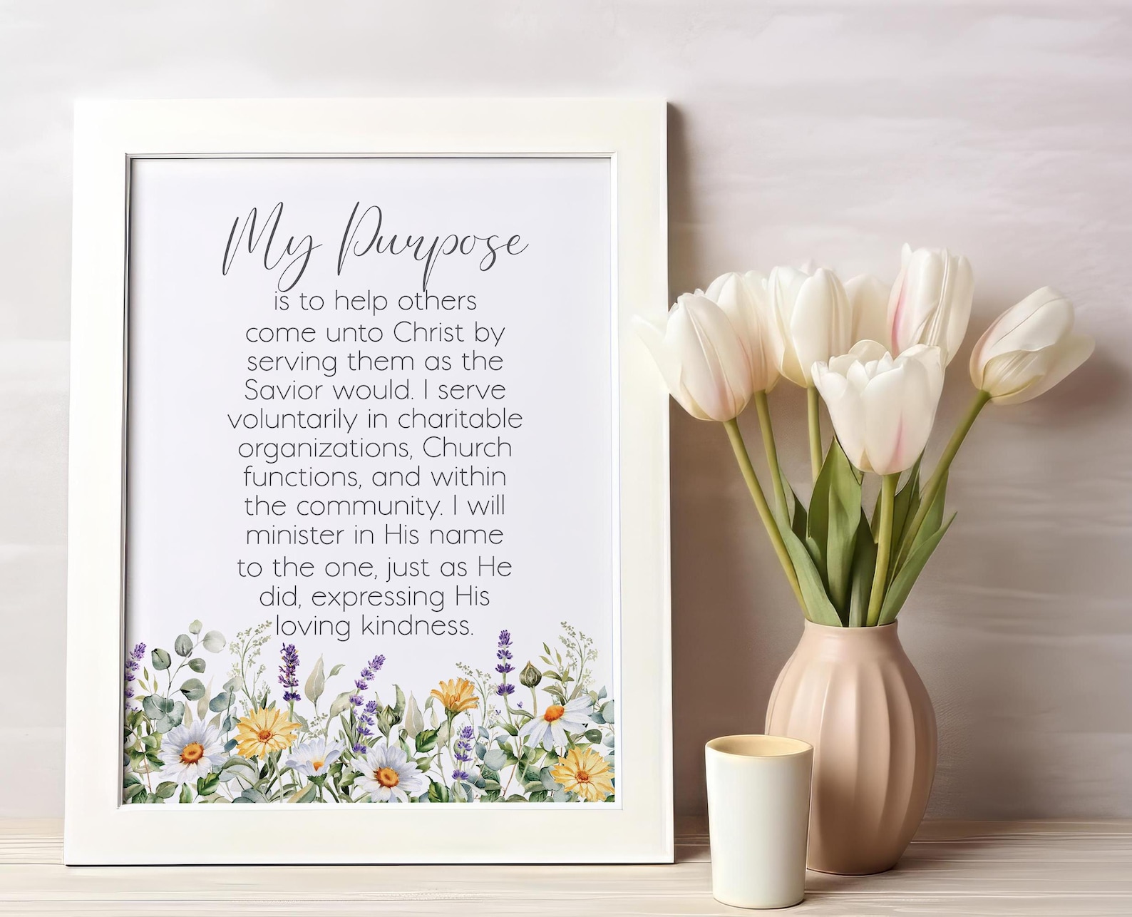 LDS Service Missionary Purpose Wall Art | Digital Download | Latter-day ...