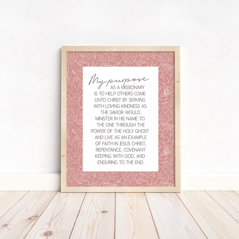 LDS Service Missionary Wall Art Poster Bundle | Digital Download ...