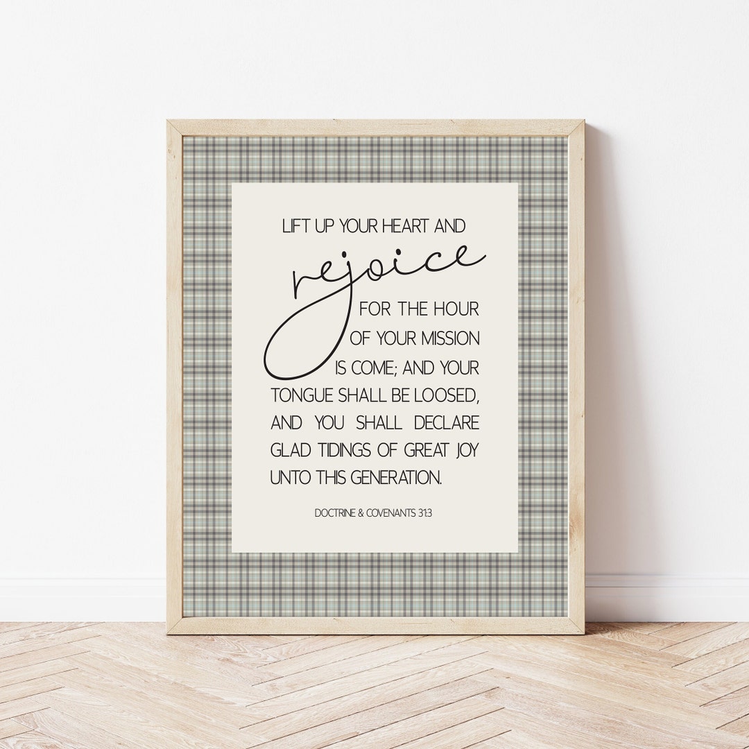 Home MTC Decor | LDS Missionary Encouragement Scripture Digital Print ...