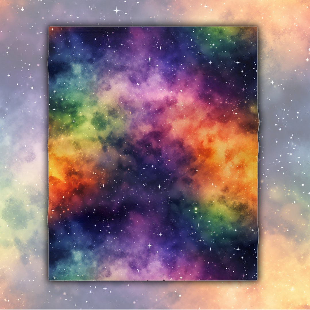 Rainbow Space Throw Blanket - |50" X 60"| |100% Polyester| |anti ...