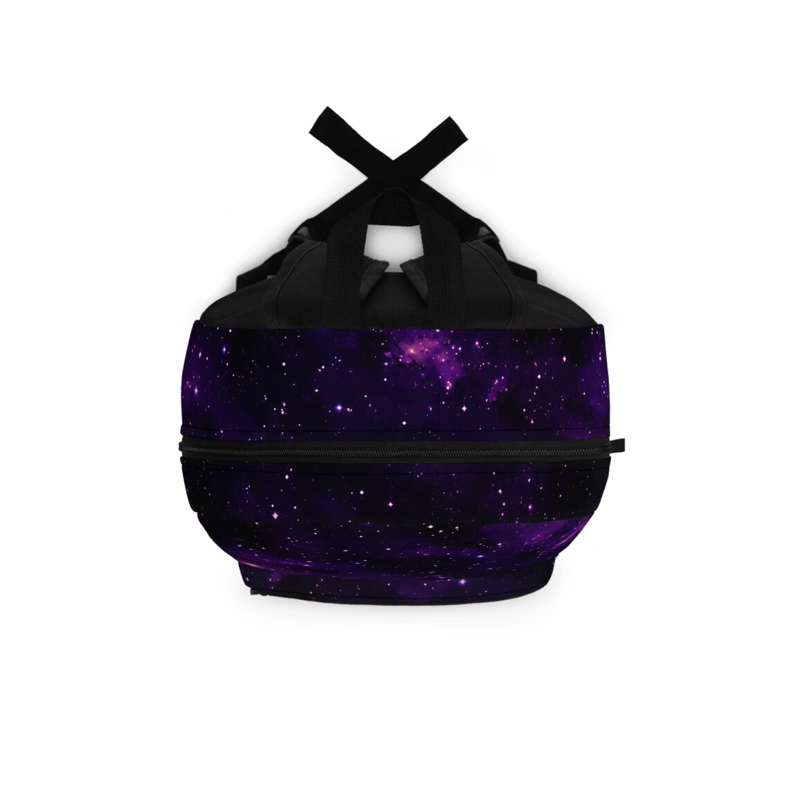 Dark Purple Space Backpack - School Backpack, Blank Name Tag Sewn ...