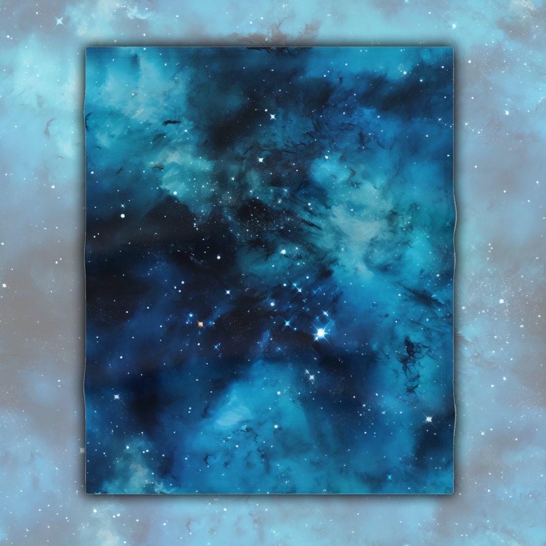 Cerulean Starscape Throw Blanket - |50" X 60"| |100% Polyester| |anti ...