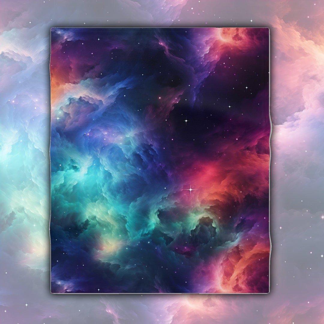 Neon Nebula Throw Blanket - |50" X 60"| |100% Polyester| |anti-pilling ...