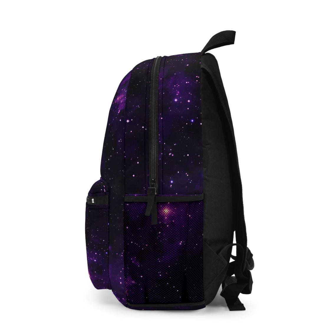 Dark Purple Space Backpack - School Backpack, Blank Name Tag Sewn ...
