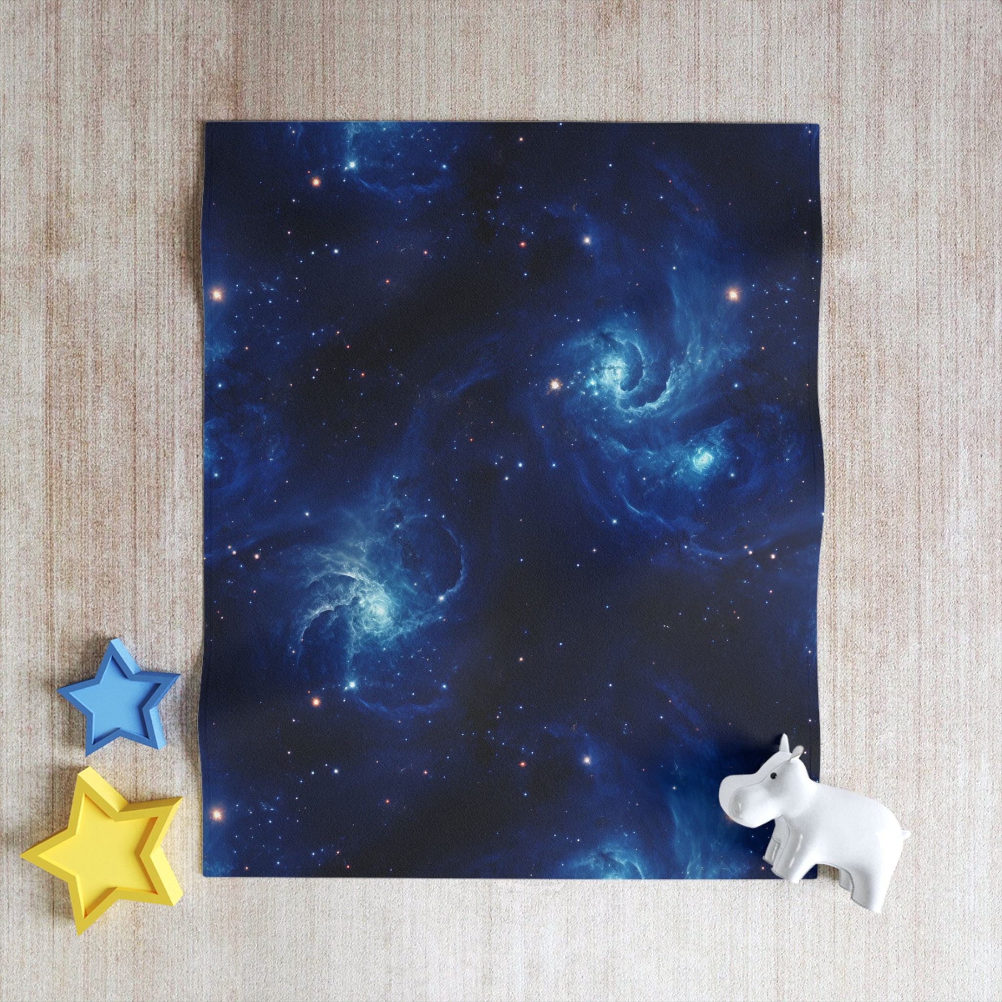 Blue Nebula Cluster Throw Blanket 50 X 60 100% Polyester anti-pilling ...