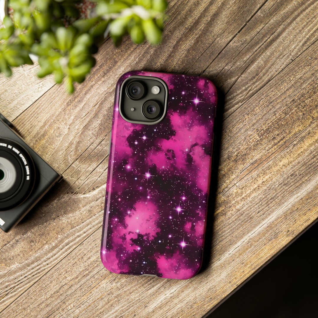 Pink Starscape Tough Space Phone Case for Apple Iphone, Google Pixel ...