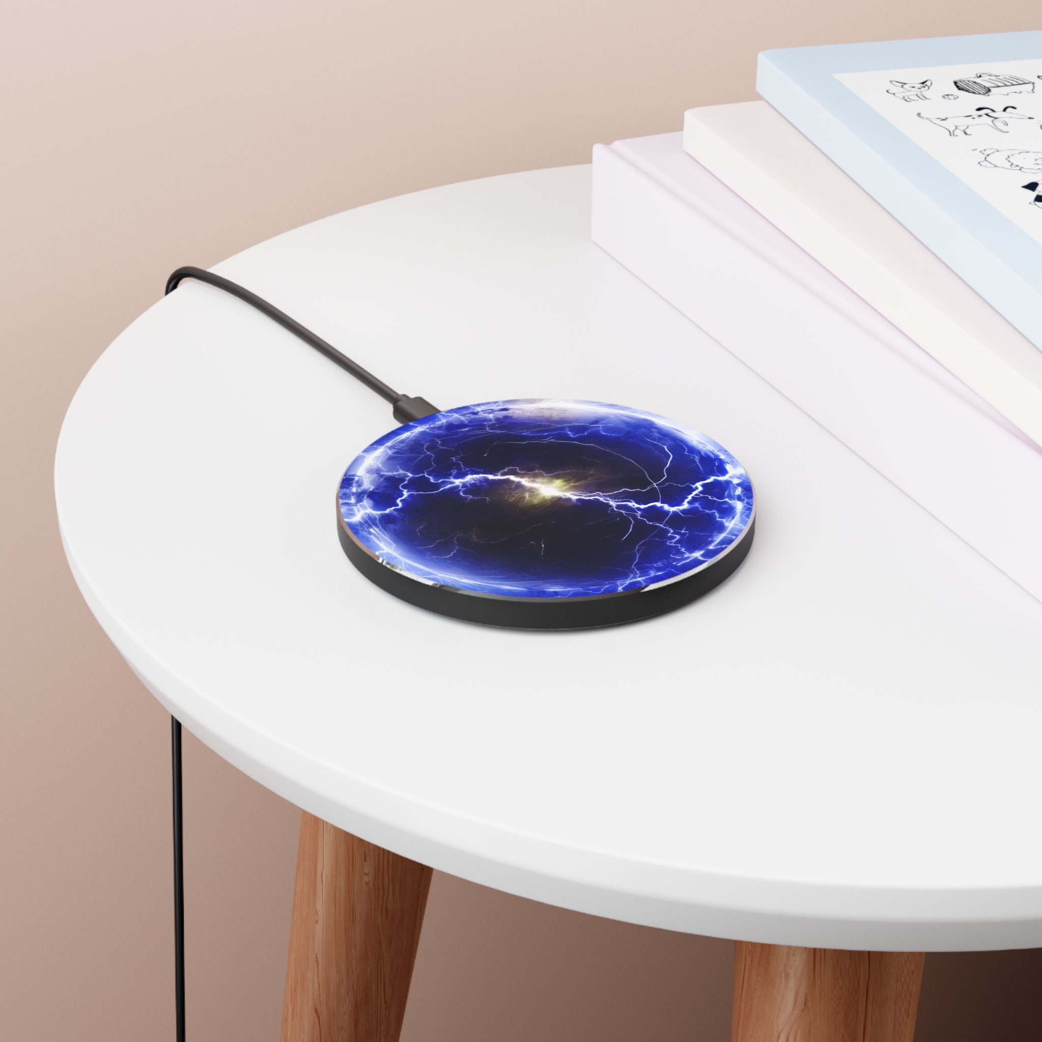 Lightning Bolt Wireless Charger Compatible With iPhone and Android ...