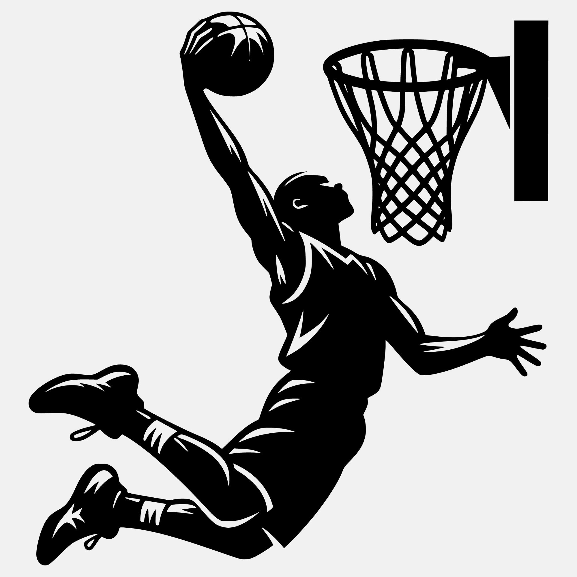 Basketball SVG Printable Svg Basketball Player Dunking Svg for Cricut ...