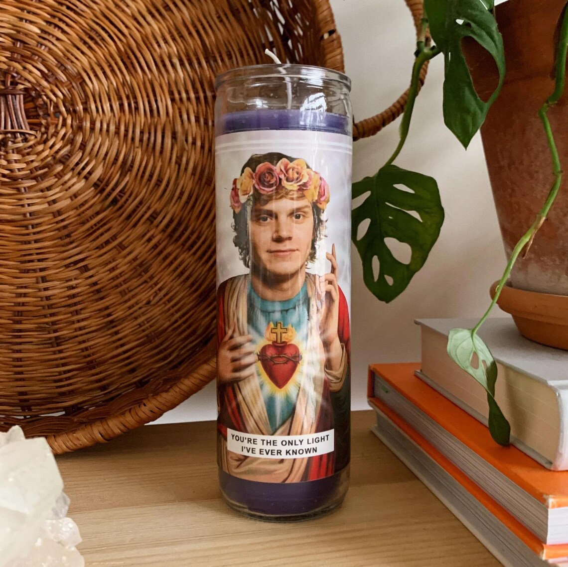 Saint Evan Peters Prayer Candle: Scented Vegan Soy Wax, Handmade - Etsy