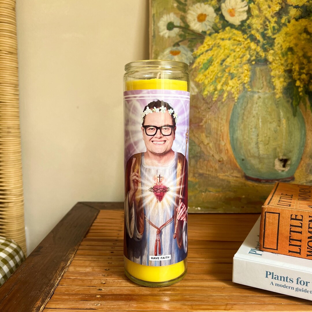 Saint Alan Carr Prayer Candle: Scented Vegan Soy Wax, Handmade - Etsy UK