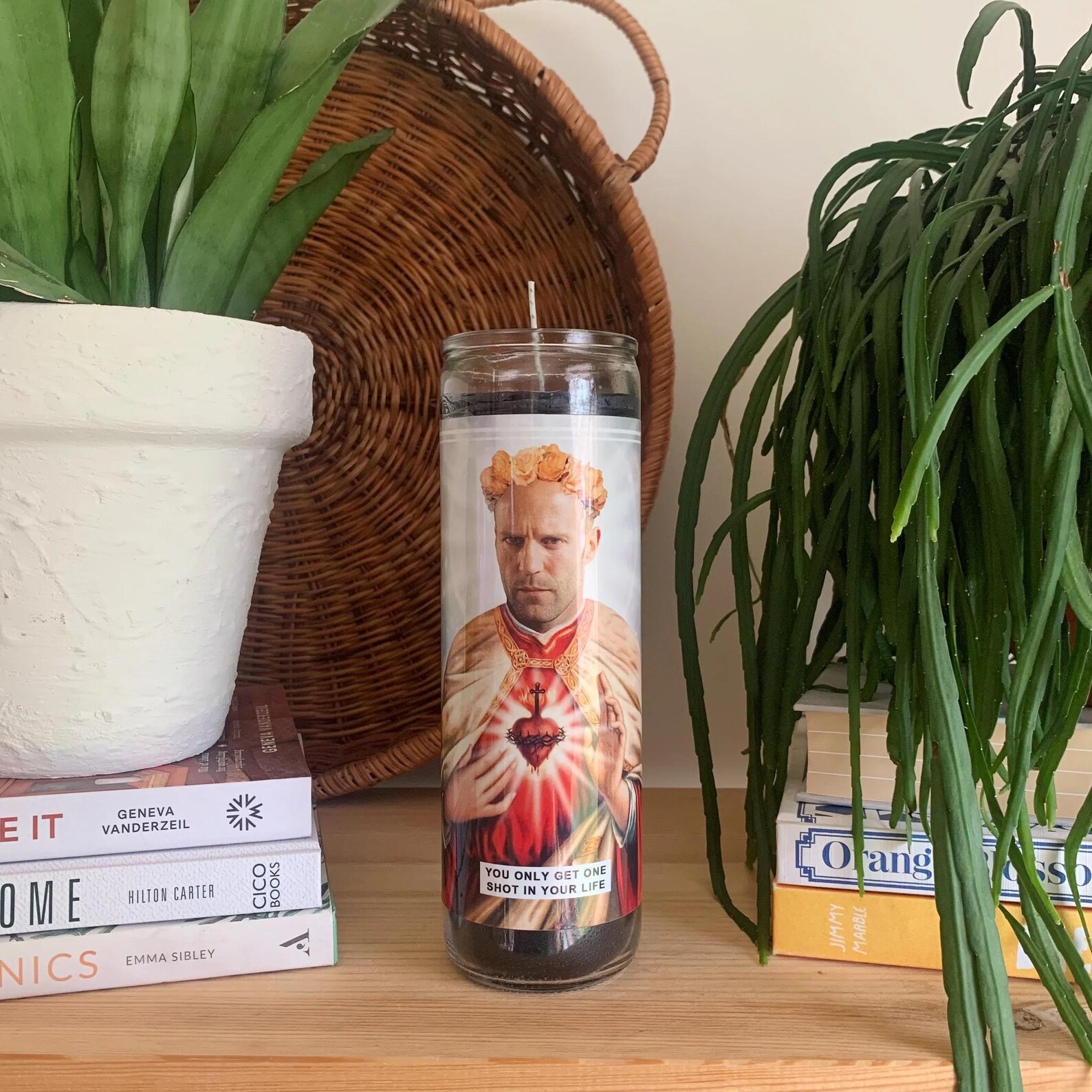 Saint Jason Statham Prayer Candle: Scented Vegan Soy Wax, 8" Tall - Etsy