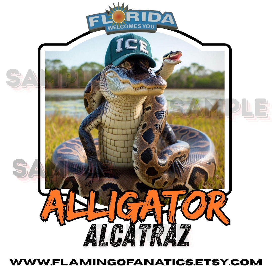 Alligator Alcatraz digitales Design, SVG PNG JPG Sofortiger Download ...