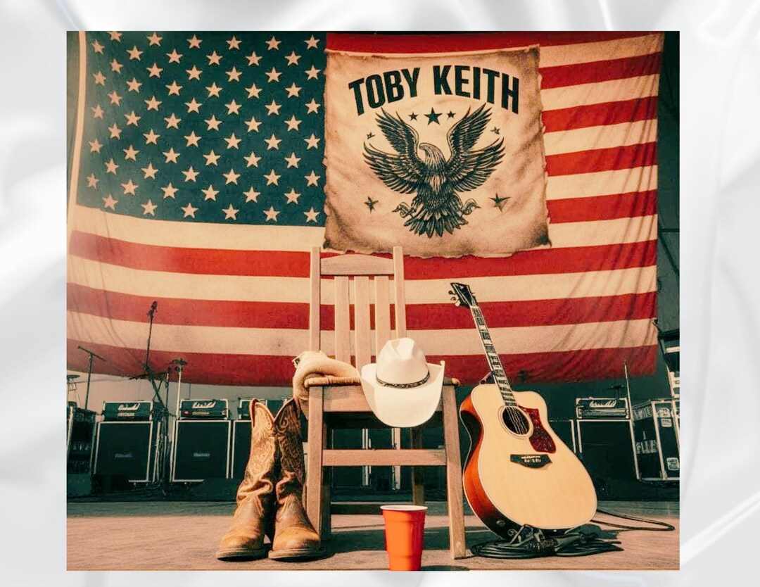 Toby Keith 20oz Tumbler Wrap (9.3in X 8.2in) Skinny Tumbler Wrap RIP ...