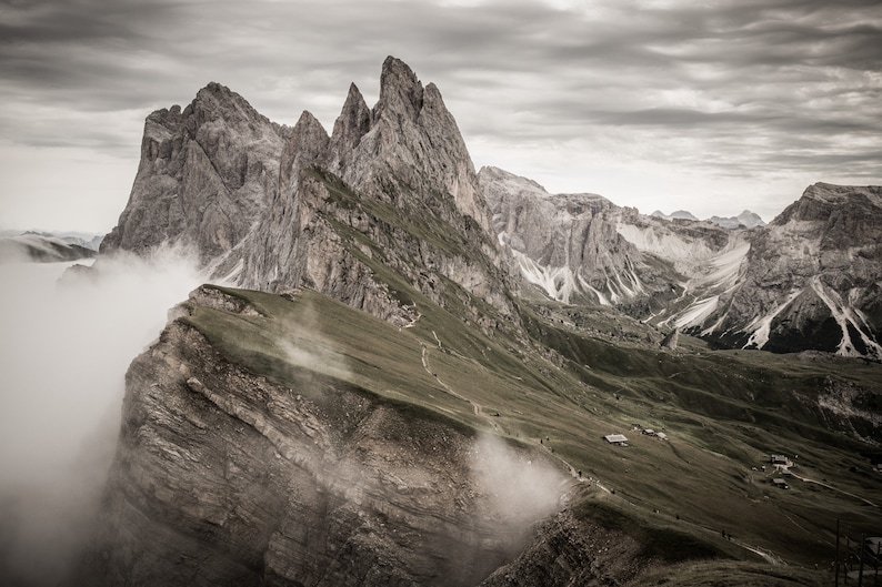 Seceda Italian Dolomites Fine Art Photography, Mountain Wall Art - Etsy