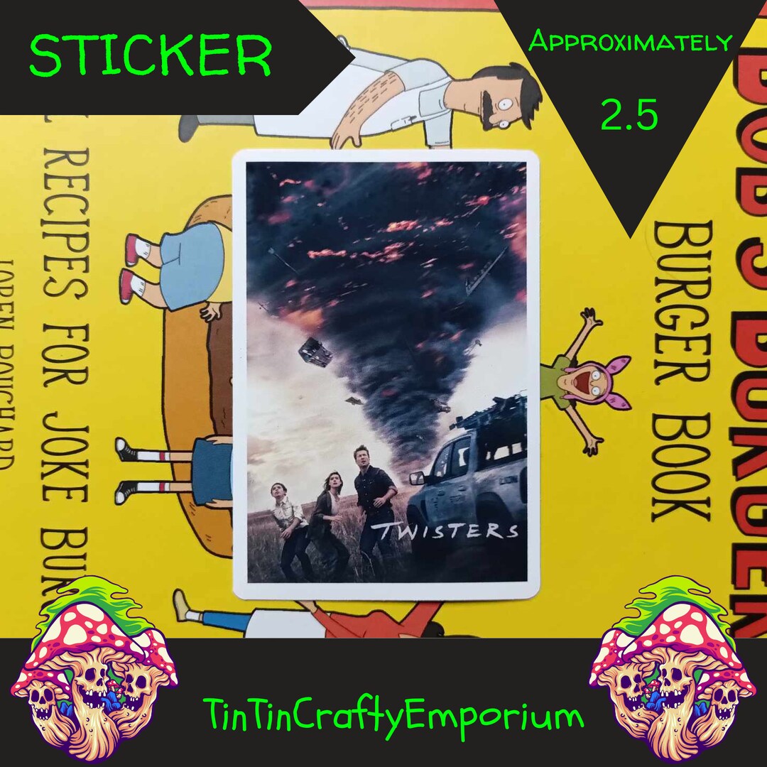 Handmade "twisters" Movie Poster Sticker 2.5 by 3.6 "read Description ...