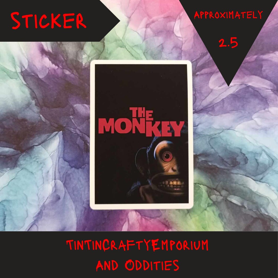 Handmade "the Monkey" Movie Poster Sticker 2.5 by 3.6 "read Description ...