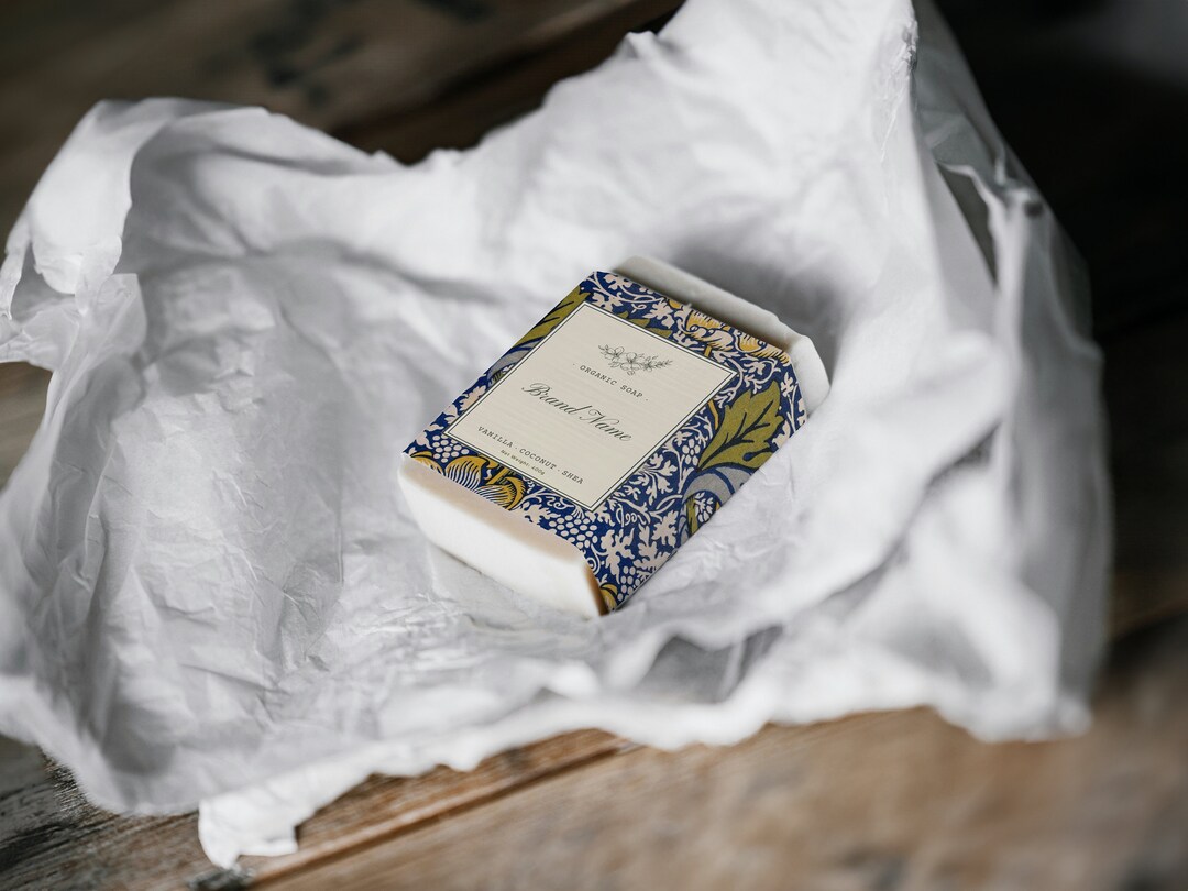 Elegant Soap Wrap Label - Editable Canva Template - Etsy