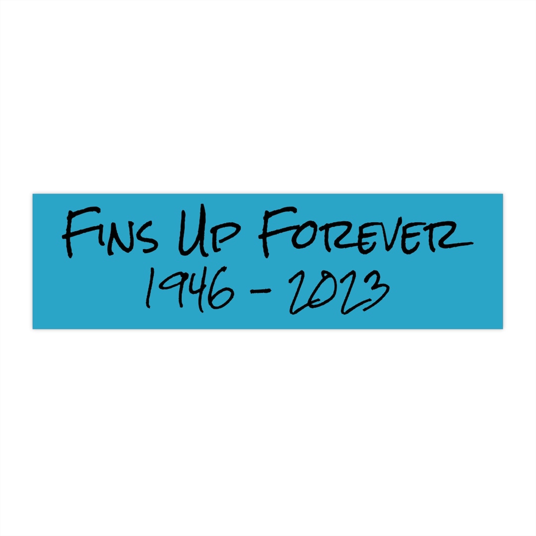 Fins up Forever Jimmy Buffett Bumper Stickers Turquoise - Etsy