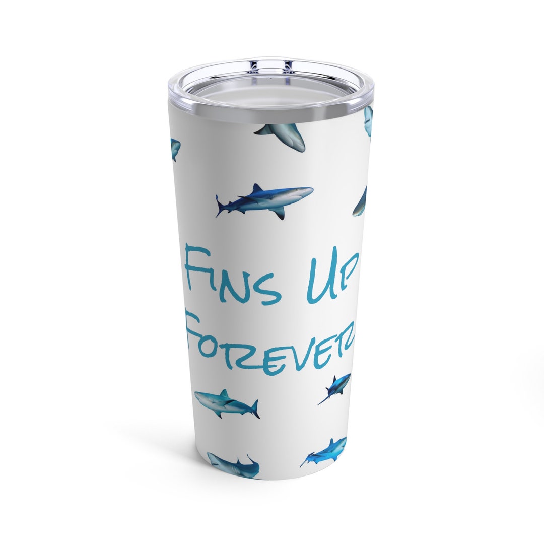 Fins up Forever RIP Jimmy Buffet Coffee Tumbler 20oz - Etsy