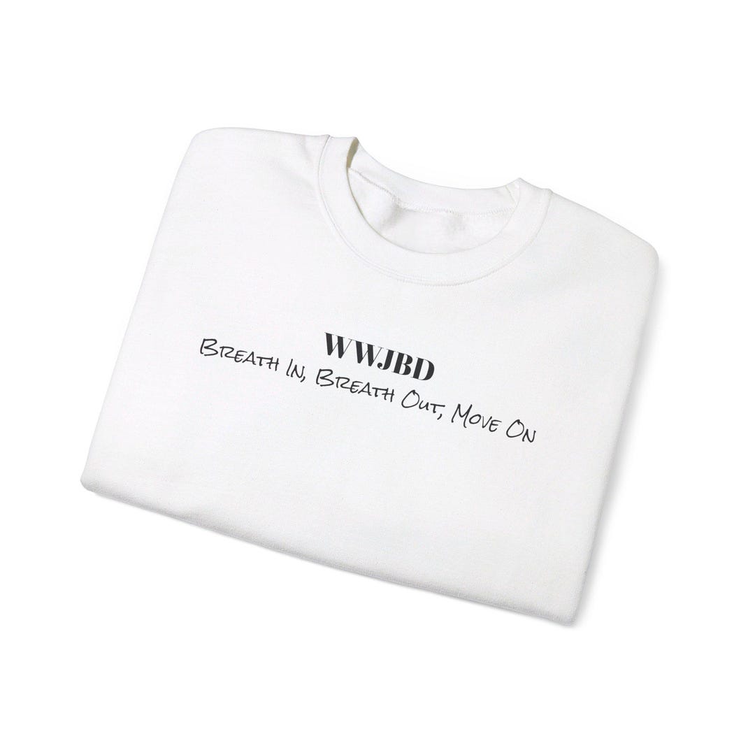WWJBD RIP Jimmy Buffett Breath In, Breath Out, Move on Unisex Heavy Blend™ Crewneck Sweatshirt ...
