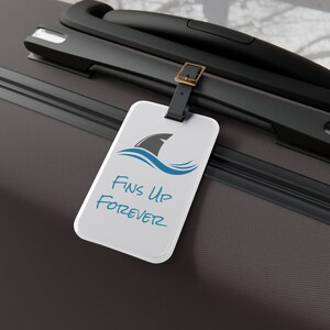 Fins up Forever RIP Jimmy Buffett Luggage Tag - Etsy