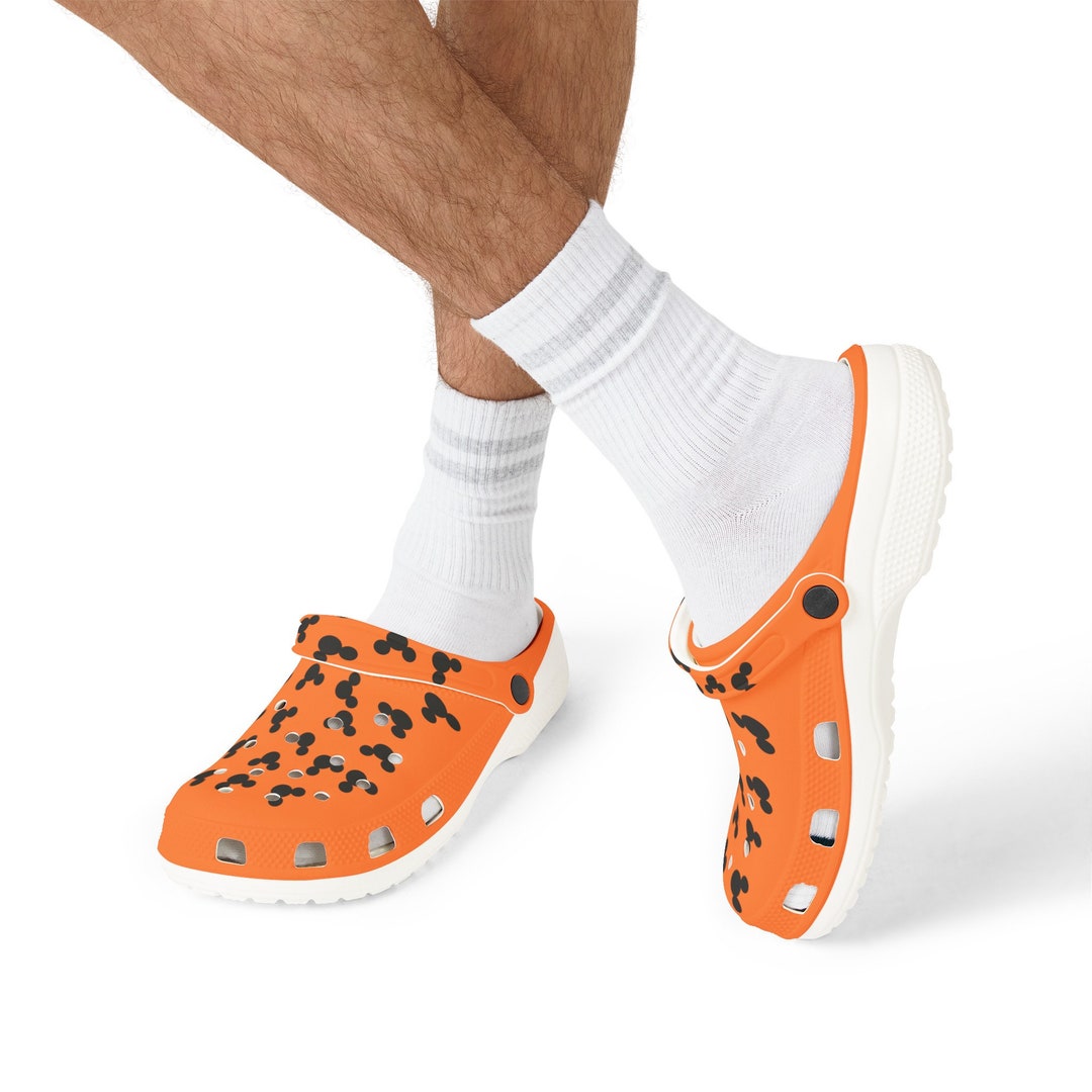 Hidden Mickey Mouse Disney Orange EVA Foam Clogs AOP - Etsy