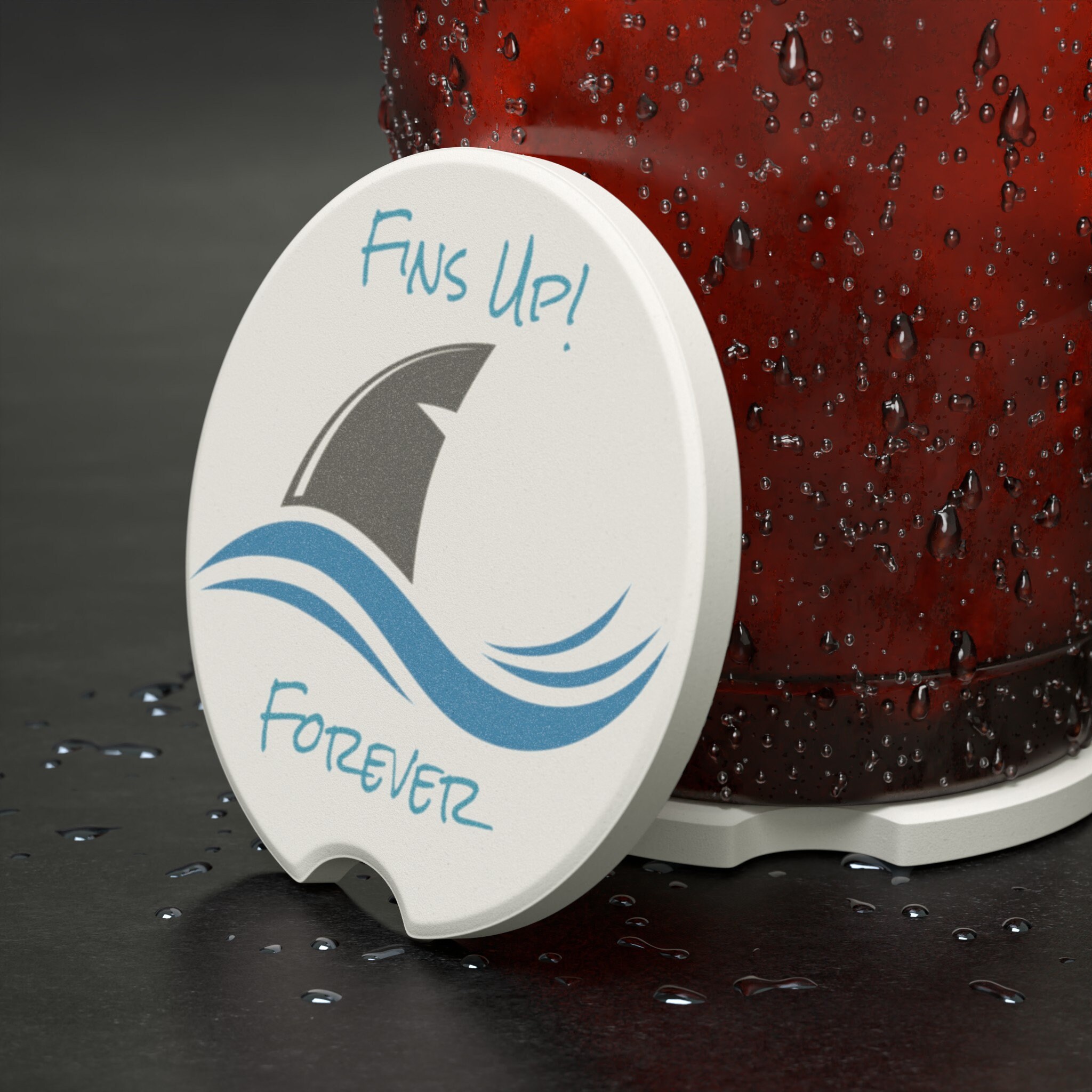 Fins up Forever RIP Jimmy Buffett Soapstone Car Coaster - Etsy