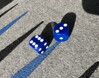 Backgammon Precision Dice 16mm, 5/8 Inch, White Opaque, 1 Pair - Etsy