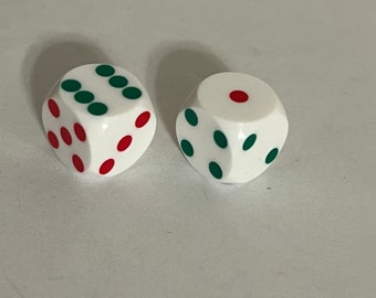 Precision Dice 16mm, 5/8 Inch, White Opaque, 1 Pair - Etsy