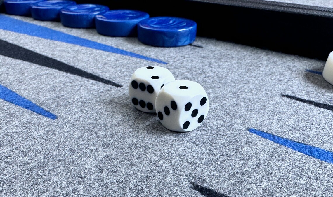 Backgammon Precision Dice - 16mm, 5/8 Inch, White Opaque, 1 Pair - Etsy