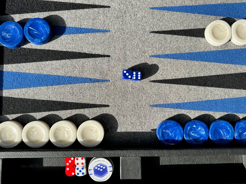 Backgammon Precision Dice - 16mm, 5/8 Inch, Blue Opaque, 1 Pair - Etsy