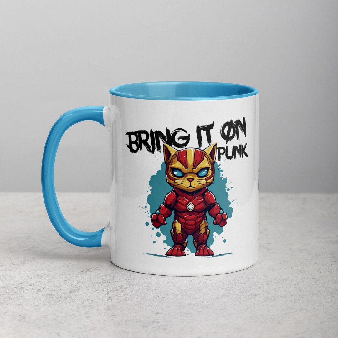 Bring It on Punk Superhero Mug Iron Man Funny Coffee Mug - Etsy