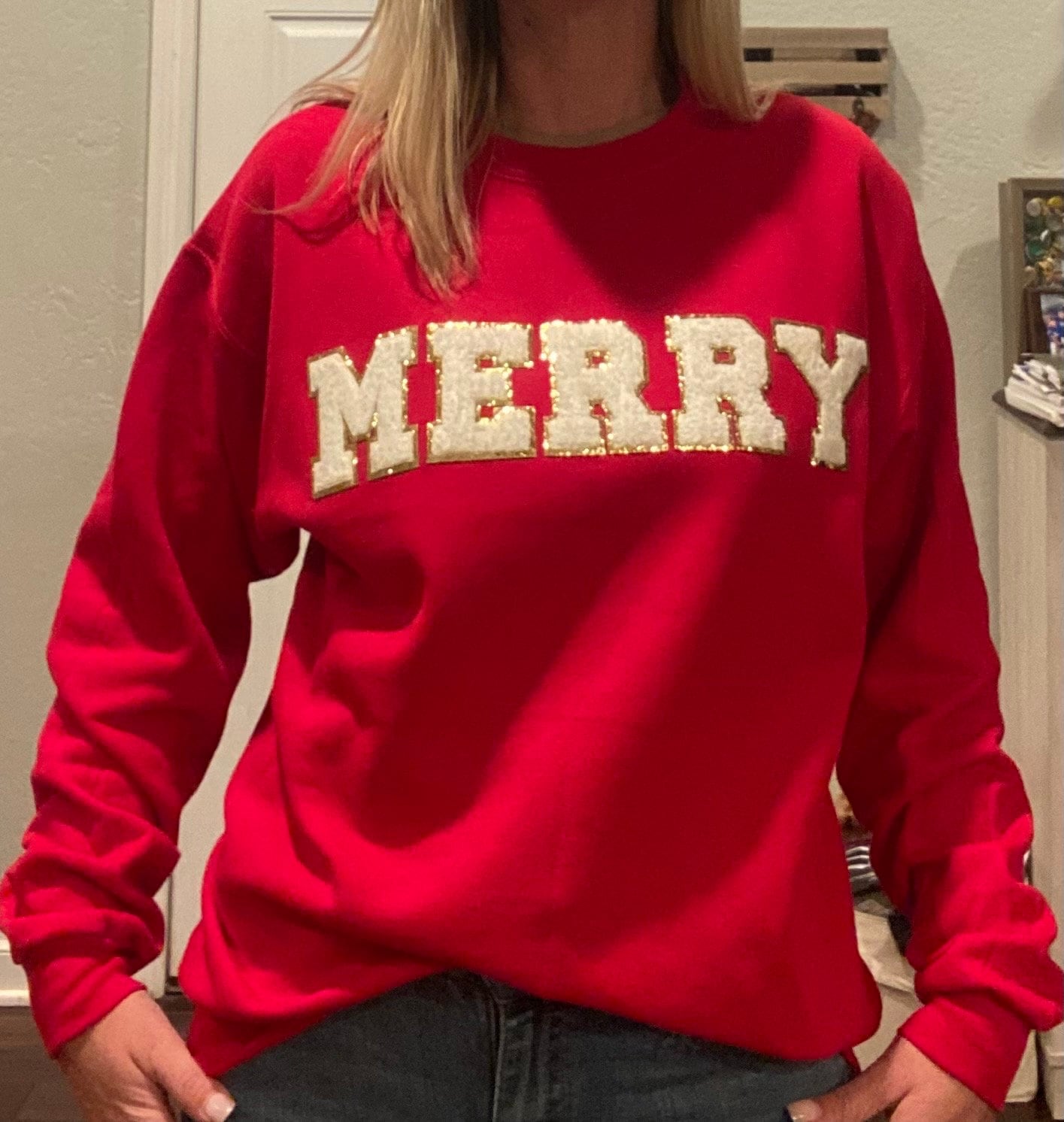MERRY Sweaters Christmas Sweaters Merry Christmas Christmas - Etsy