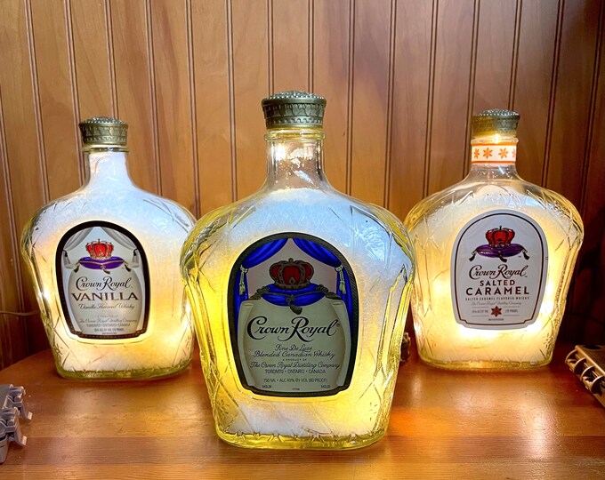 Crown Royal Whiskey Light up Bottle - Etsy