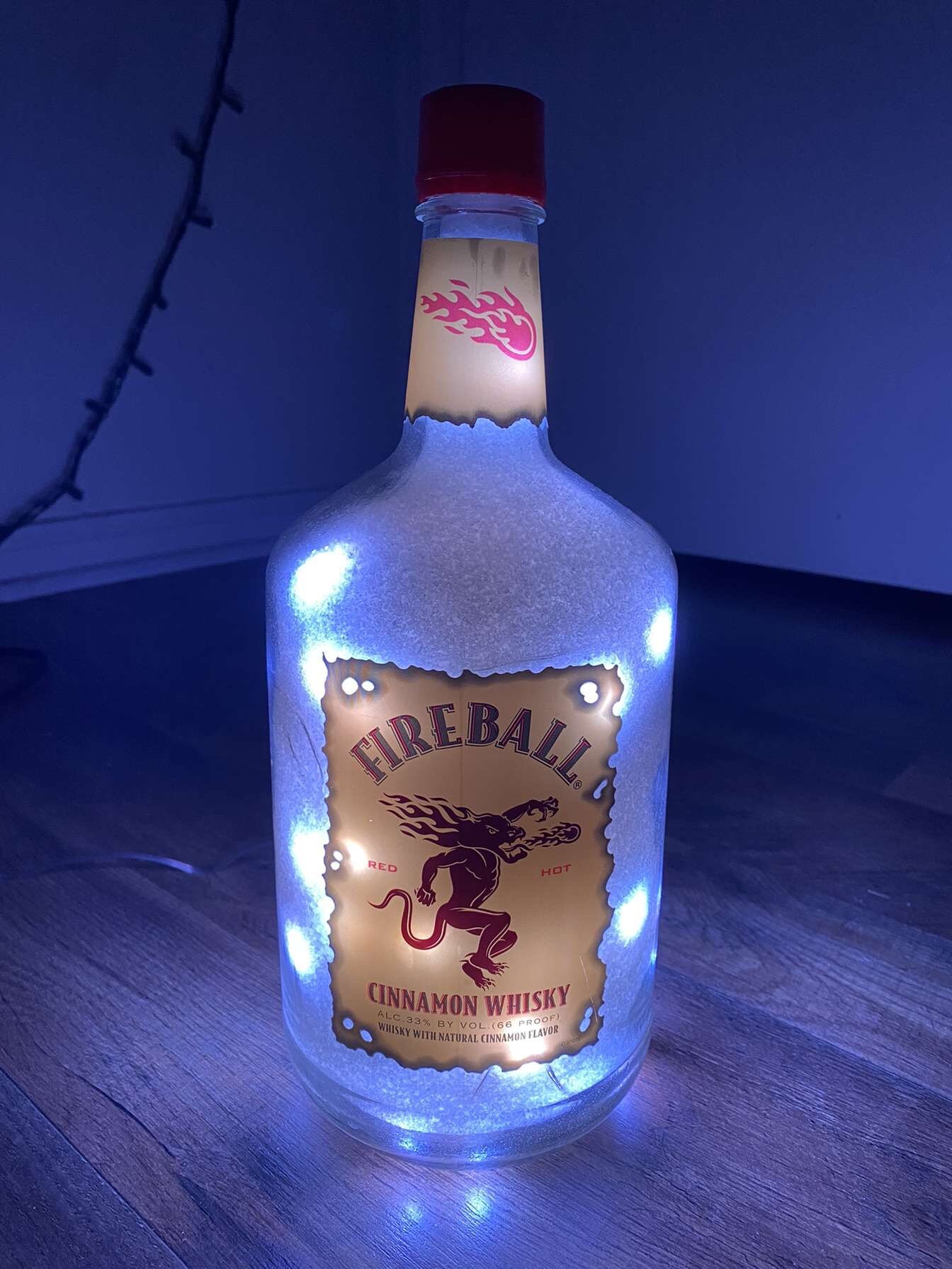 Fireball Whiskey Light up Bottle - Etsy
