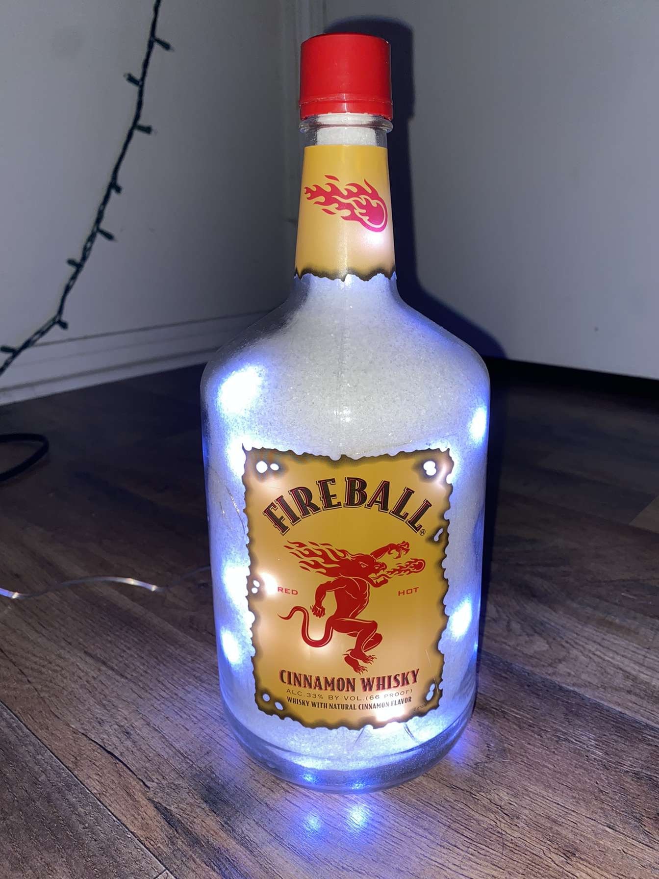 Fireball Whiskey Light up Bottle - Etsy