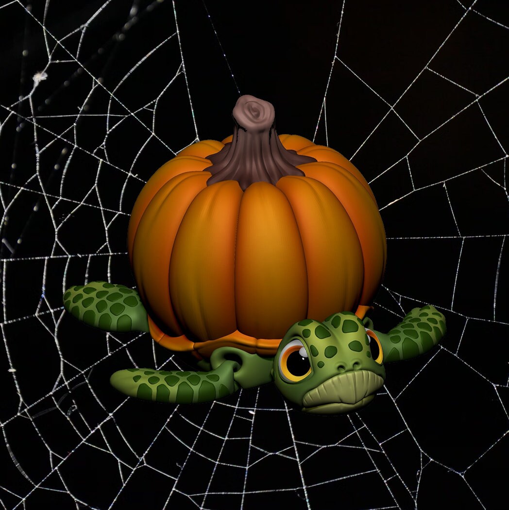 Articulated Pumpkin Turtle 3D Print - Etsy