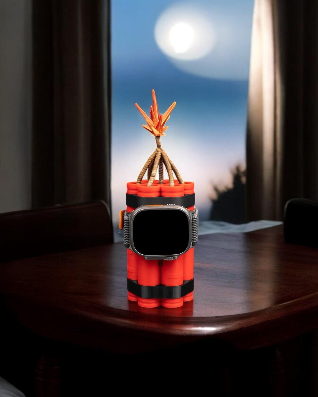 Time Bomb Dynamite Apple Watch Stand | Unique Charging Dock & Organizer ...