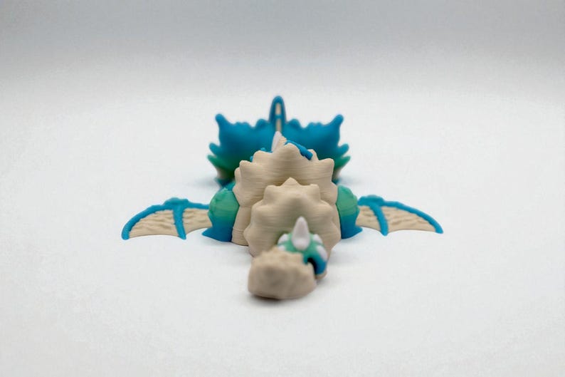 Seashell Dragon and Ocean Egg Storage Container, 3D Printed Articulated ...