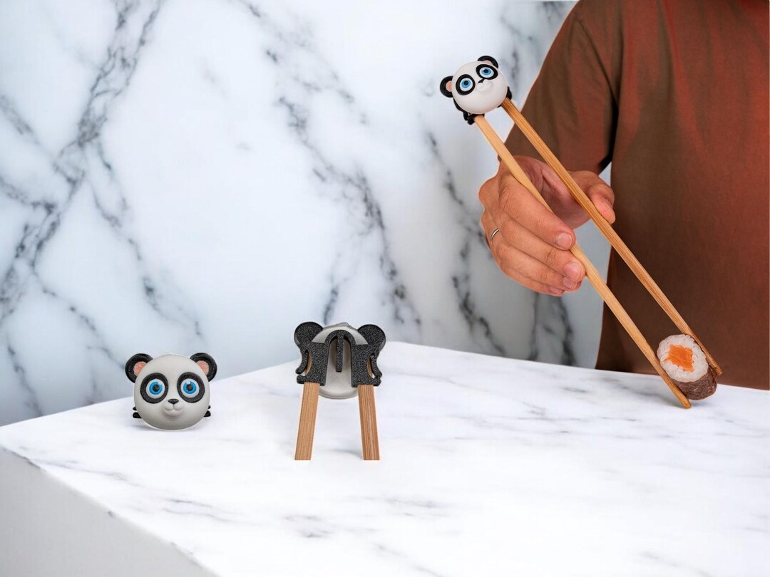 Panda Themed Chopstick Helper | 3D Printed Chopstick Accessories for ...