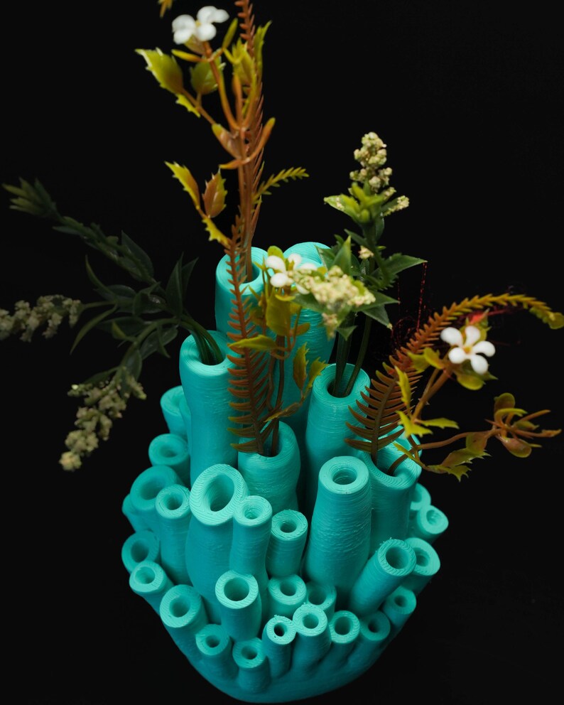 Unique 3D Printed Coral Reef Vase Exquisite Nautical Gift - Etsy